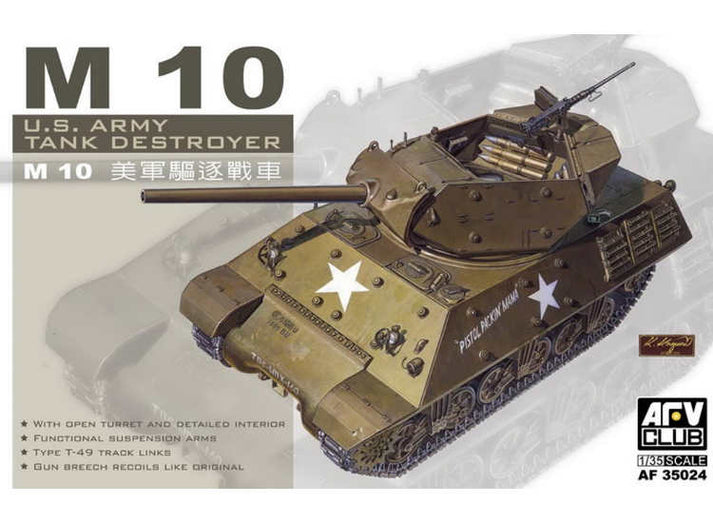AFV Club AFV35024 1/35 - U.S. M10 Tank Destroyer – Models For Sale Ltd