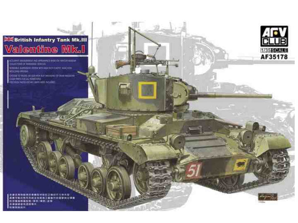 AFV Club AFV35178 1/35 - Valentine Mk1 Infantry Tank – Models For Sale Ltd