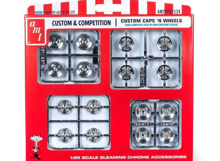 AMT AMPP021 1/25 - Custom and Competition Caps and Wheels – Models For ...