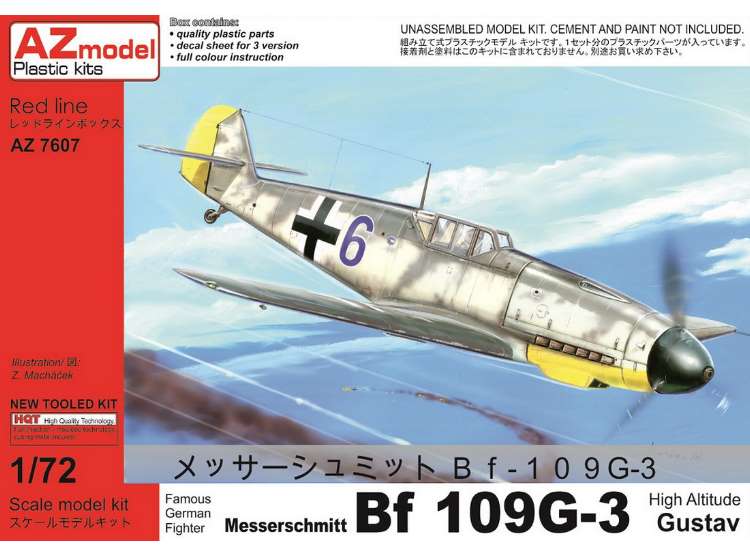 AZ Models AZM7607 1/72 - Messerschmitt Bf-109G-3 High-altitude Gustav ...