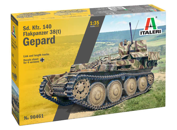 Italeri IT96461 1/35 - Sd. Kfz. 140 Flakpanzer 38(t) Gepard – Models ...