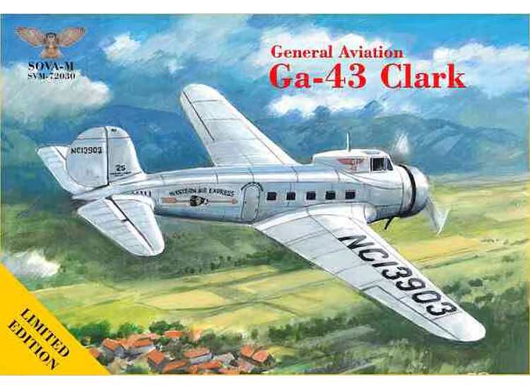 Modelsvit MDVSVM72030 1/72 - GA-43 Clark airliner (Western Air Express ...