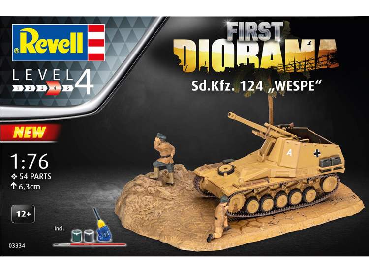 Revell RR3334 1/76 - Sd.Kfz.124 Wespe - First Diorama Set – Models For Sale Ltd