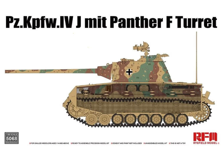Rye Field RYE5068 1/35 - Pz.Kpfw.IV J mit Panther F Turret – Models For ...
