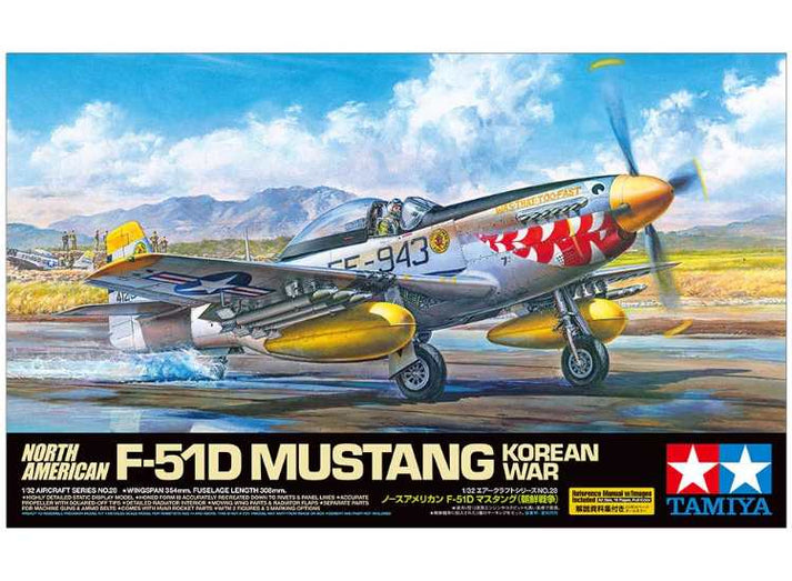 Tamiya TM60328 1/32 - North American F-51D Mustang Korean War – Models ...