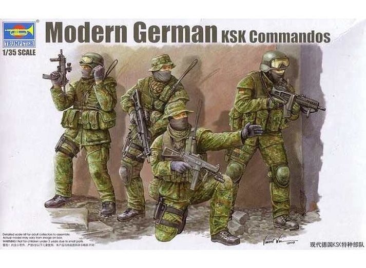 Trumpeter TP00422 1/35 - Modern German KSK Commandos – Models For Sale Ltd