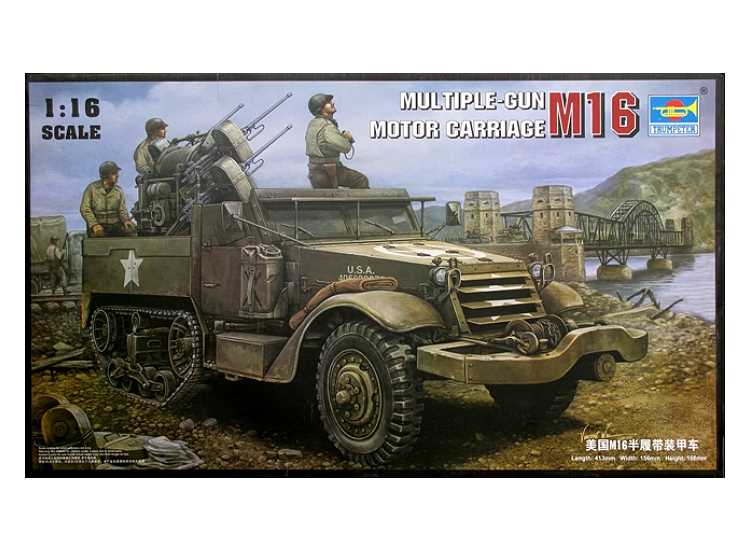 Trumpeter TP00911 1/16 - M16 Multiple-Gun Motor Carriager – Models For ...