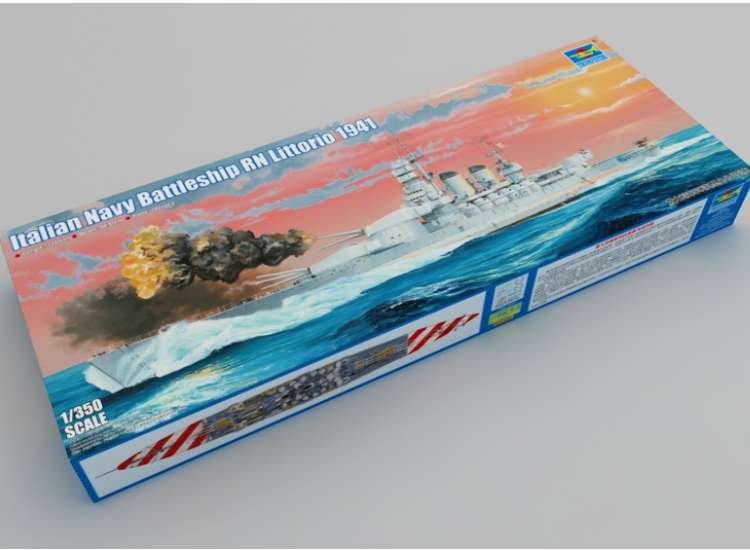 Trumpeter TP05319 1/350 - RN Littorio Italian Navy Battleship 1941 ...