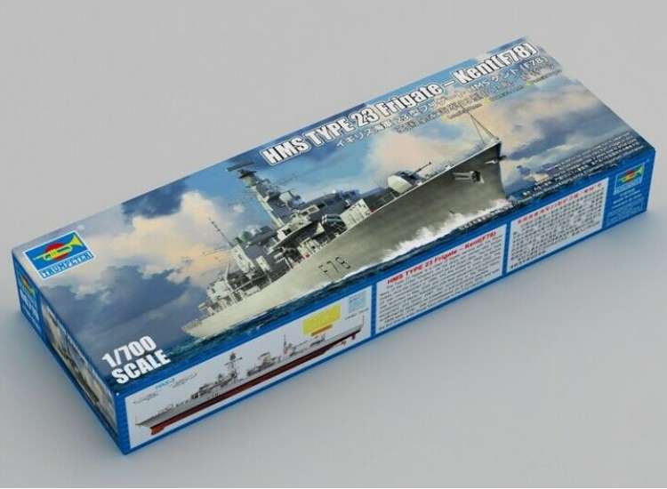 Trumpeter TP06719 1/700 - HMS Kent Type 23 Frigate (F78) – Models For ...