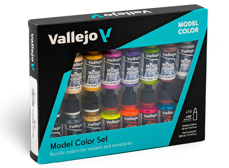 Vallejo VA70257 18ml x18 - Model Color Acrylic Paint Set - Wargame Spe ...