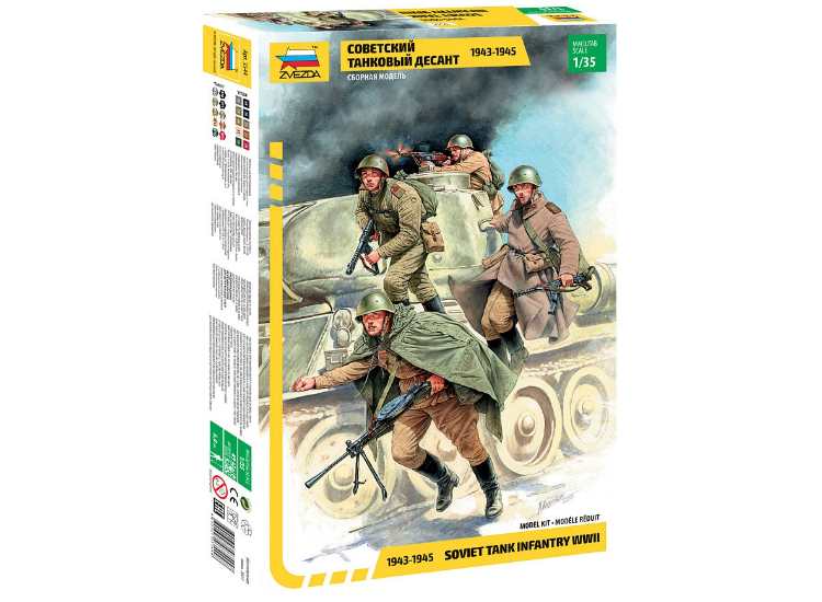 Zvezda ZV3544 1/35 - Soviet Tank Infantry – Models For Sale Ltd