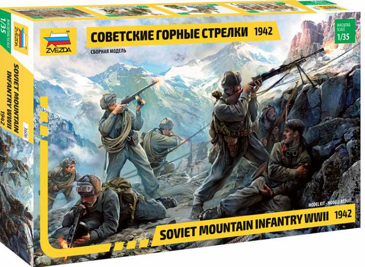 Zvezda ZV3606 1/35 - Soviet Mountain Troops WWII 1942 – Models For Sale Ltd