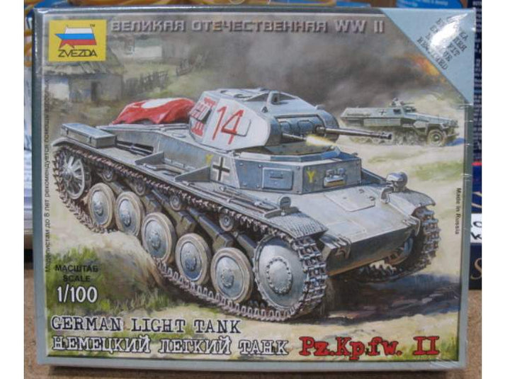 Zvezda ZV6102 1/100 - German Panzer II – Models For Sale Ltd